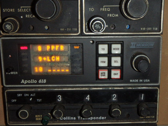 Apollo 430-0193-009 618TCA Loran - II MORROW W/TRAY